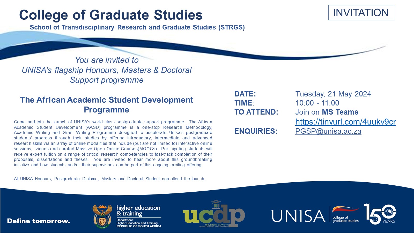 Launch: African Academic Student Development Programme